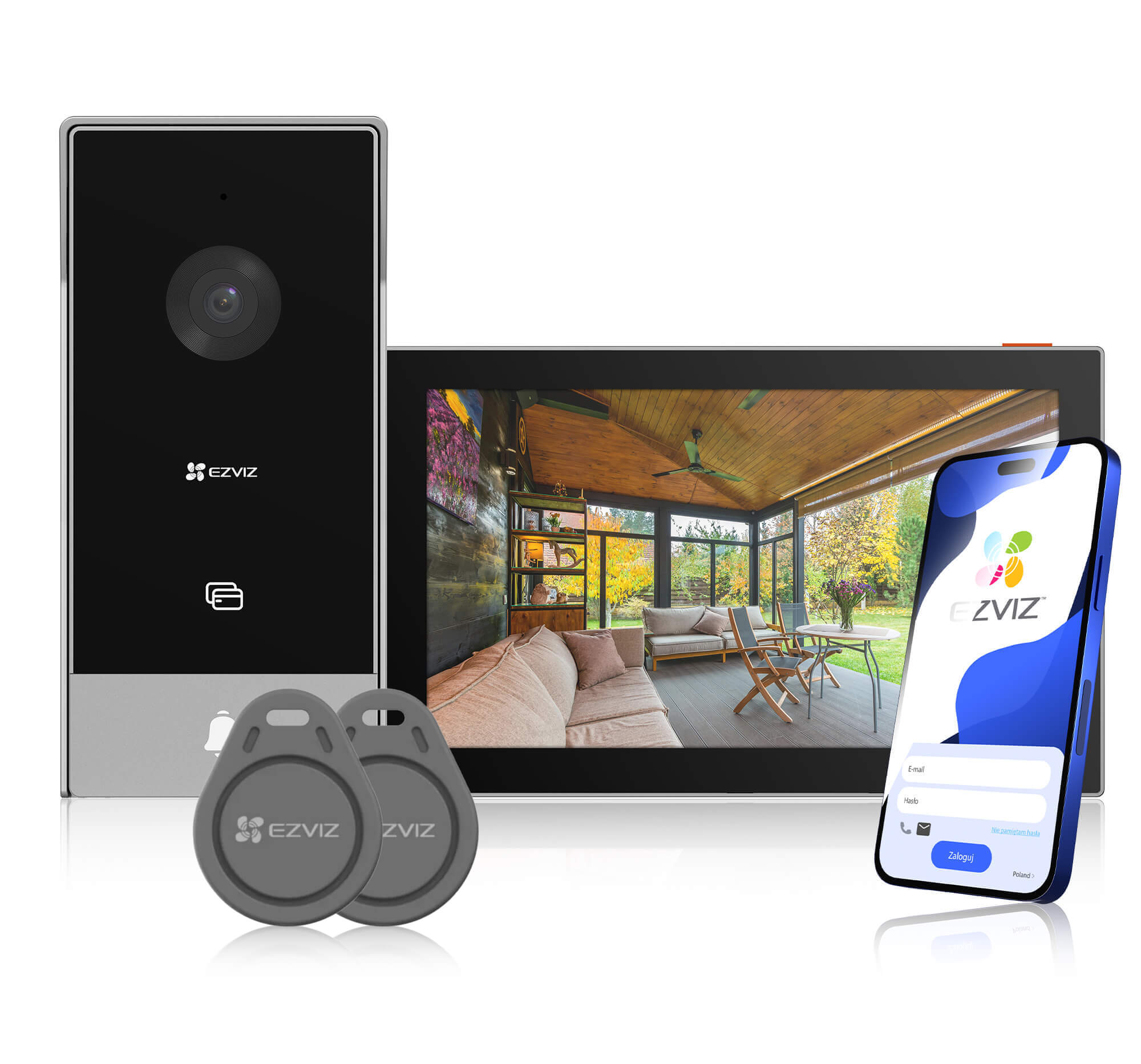 Wideodomofon EZVIZ HP5, sterowanie przez Wi-Fi (Android / iOS ...