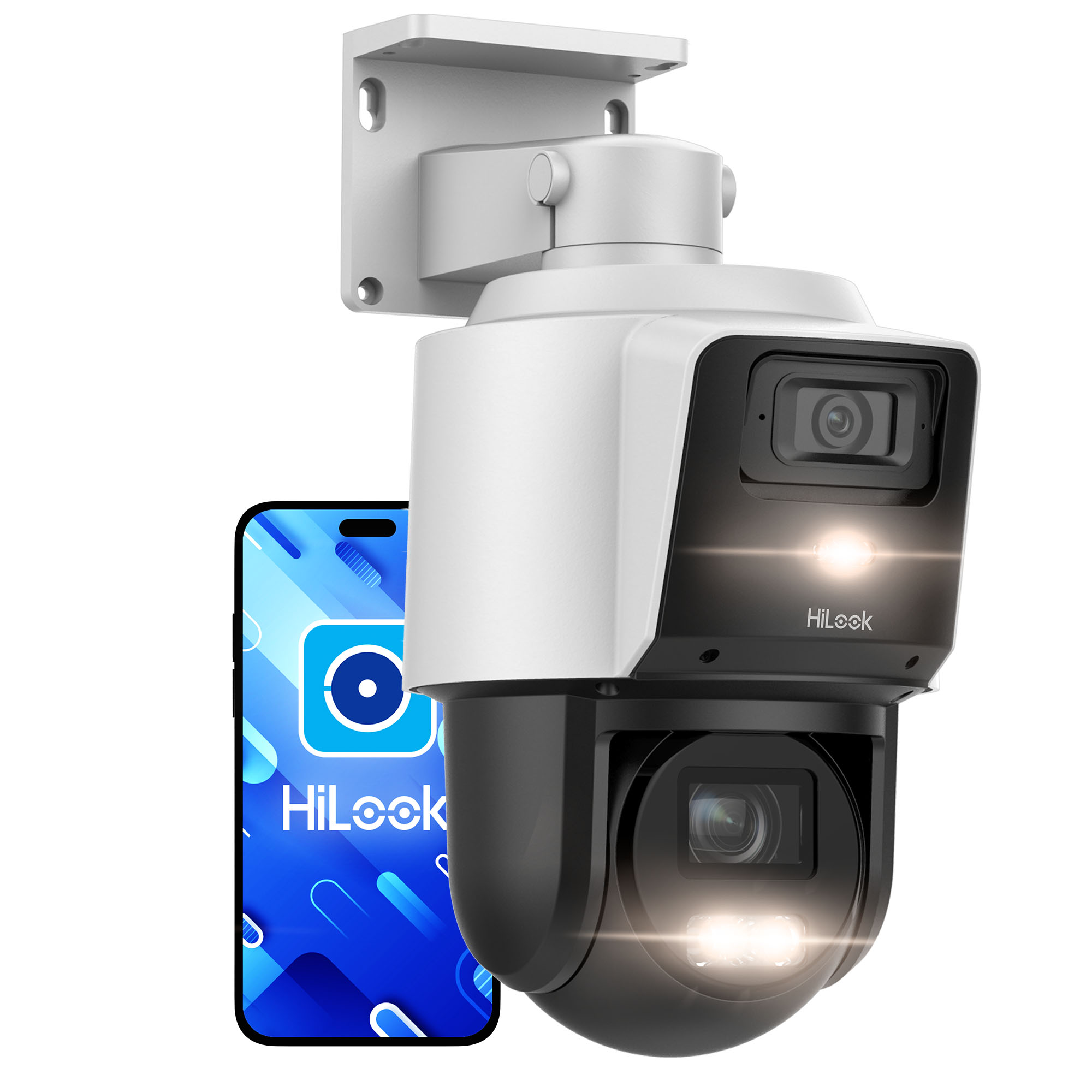 Kamera IP 4Mpx PTZ-D4-Pro HiLook by Hikvision – Obrotowa | Biała