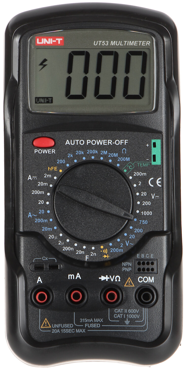 Miernik uniwersalny UT-53 UNI-T :: IVEL.PL