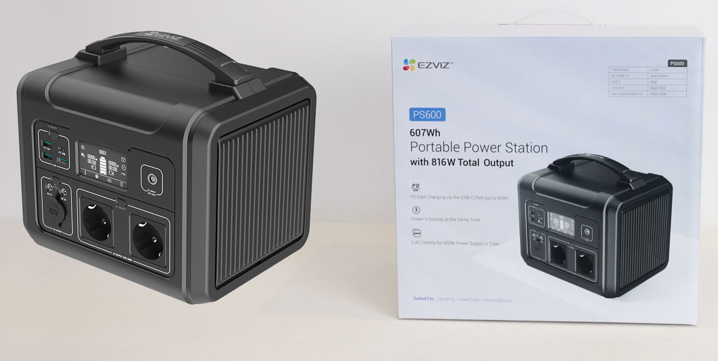 Przenośna stacja zasilania 600W PS600 EZVIZ :: IVEL.PL