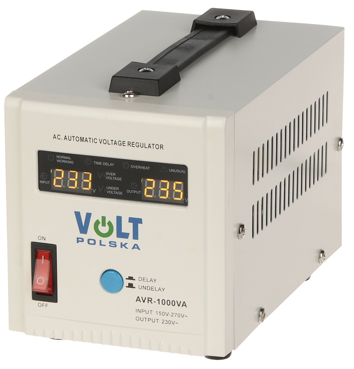 Stabilizator napięcia AVR-1000VA VOLT Polska – Ochrona sprzętu