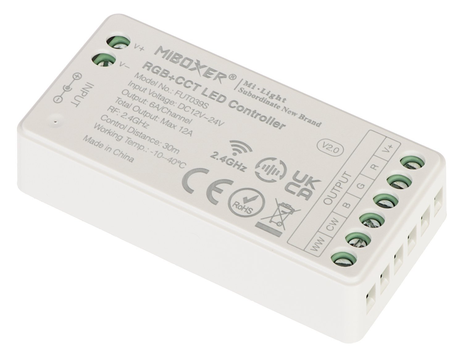 Sterownik oświetlenia LED LED-RGBW-WC/RF 2.4 GHz, RGBCCT (RGBWW) 12 ...