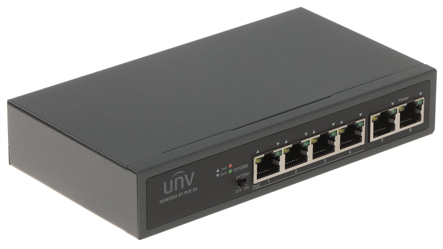Switch POE NSW2010-6T-POE-IN 4-portowy UNIVIEW :: IVEL Electronics