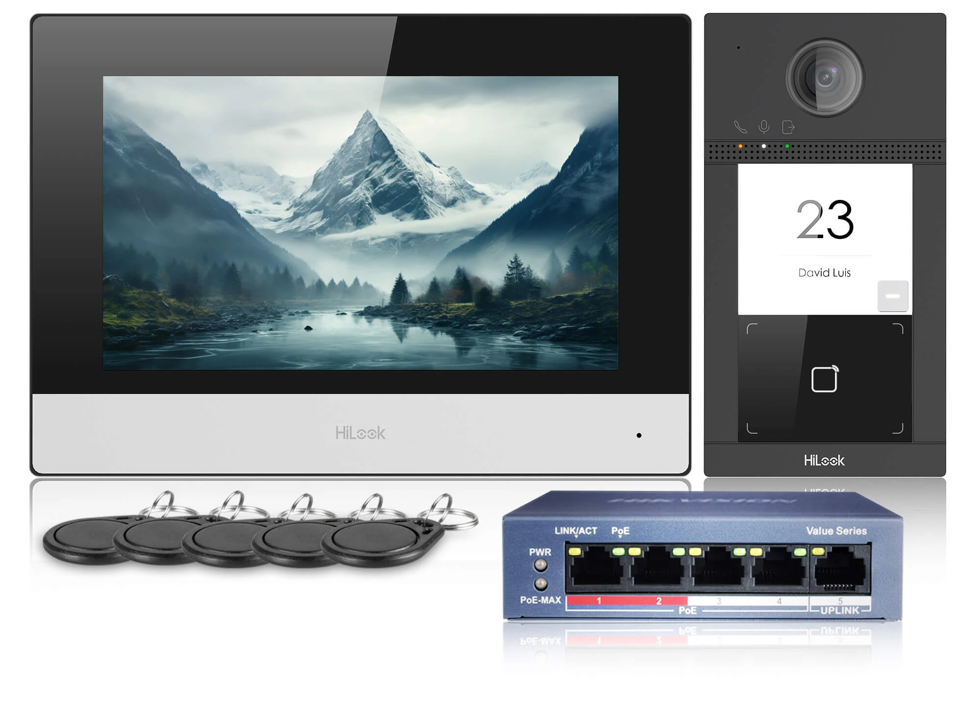 Wideodomofon IP FullHD HiLook by Hikvision | 129° kąt widzenia