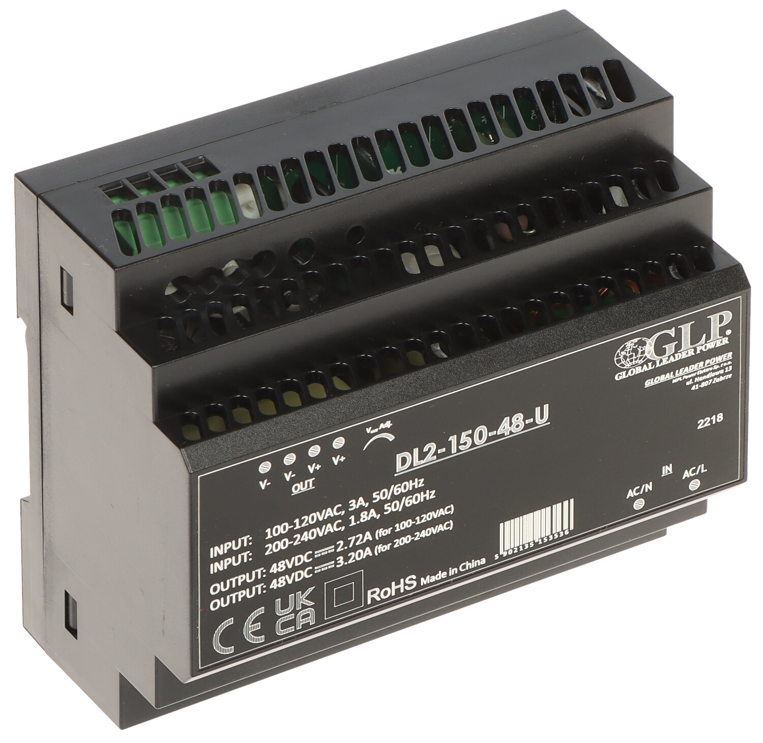 Zasilacz impulsowy DL2-150-48-U :: IVEL Electronics