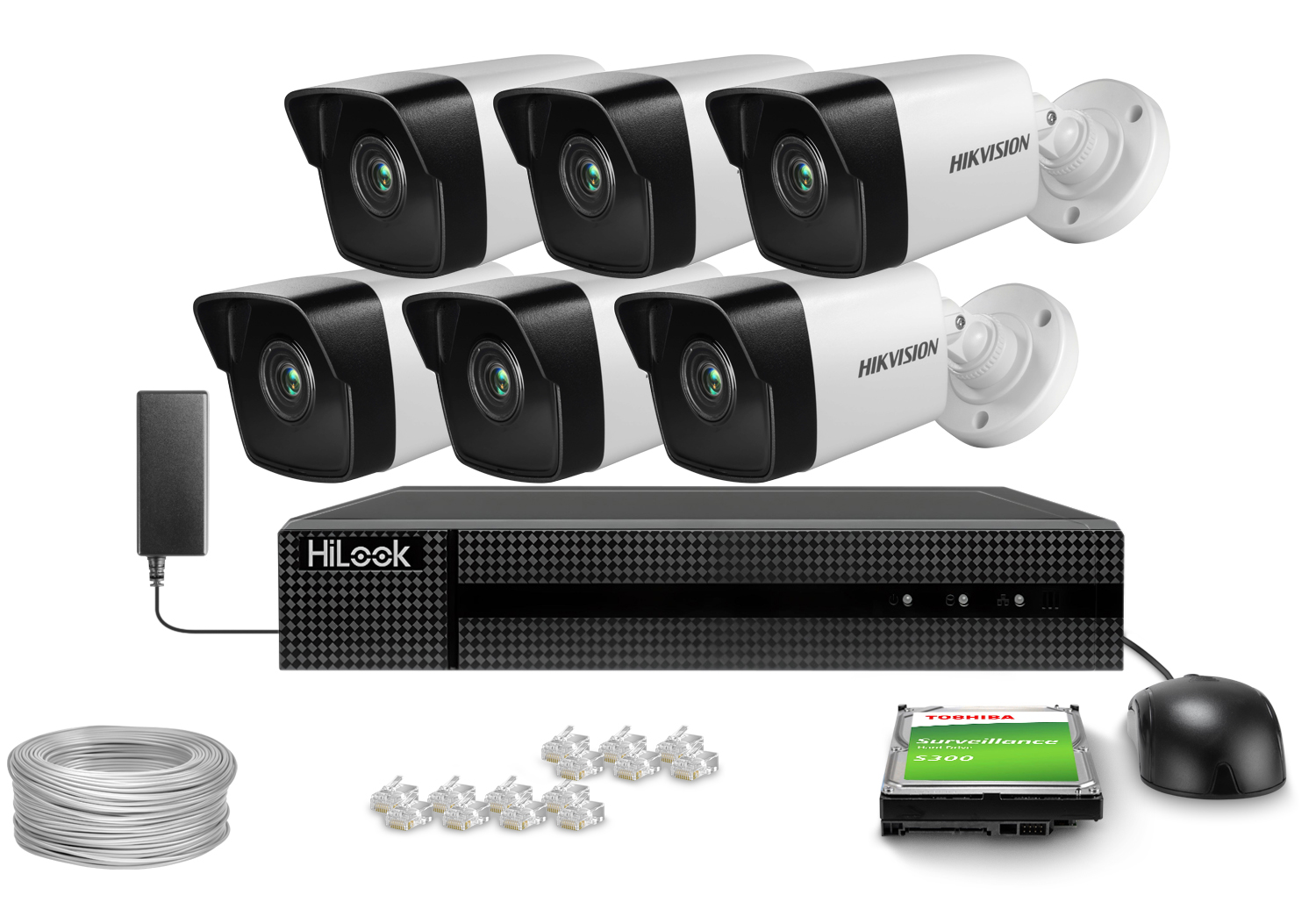 Monitoring IP 6x DS-2CD1041G0-I/PL 4Mpx IR 30m – Hikvision